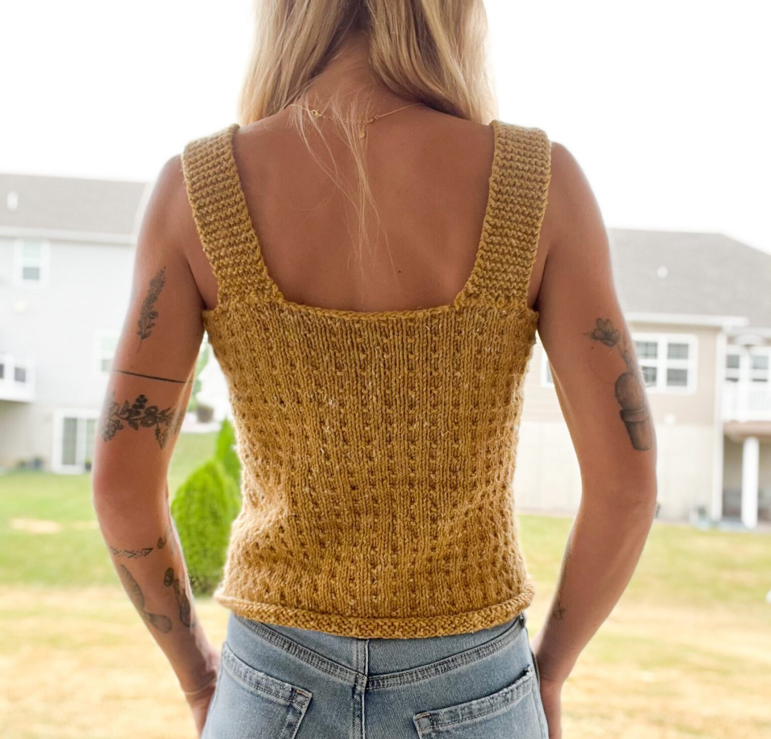 Easy Tank Top Knitting Pattern | Free Summer Knitting Pattern