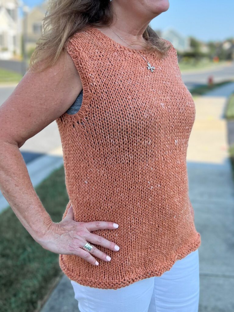 Free Tank Top Knitting Pattern | Summer Knitting Project