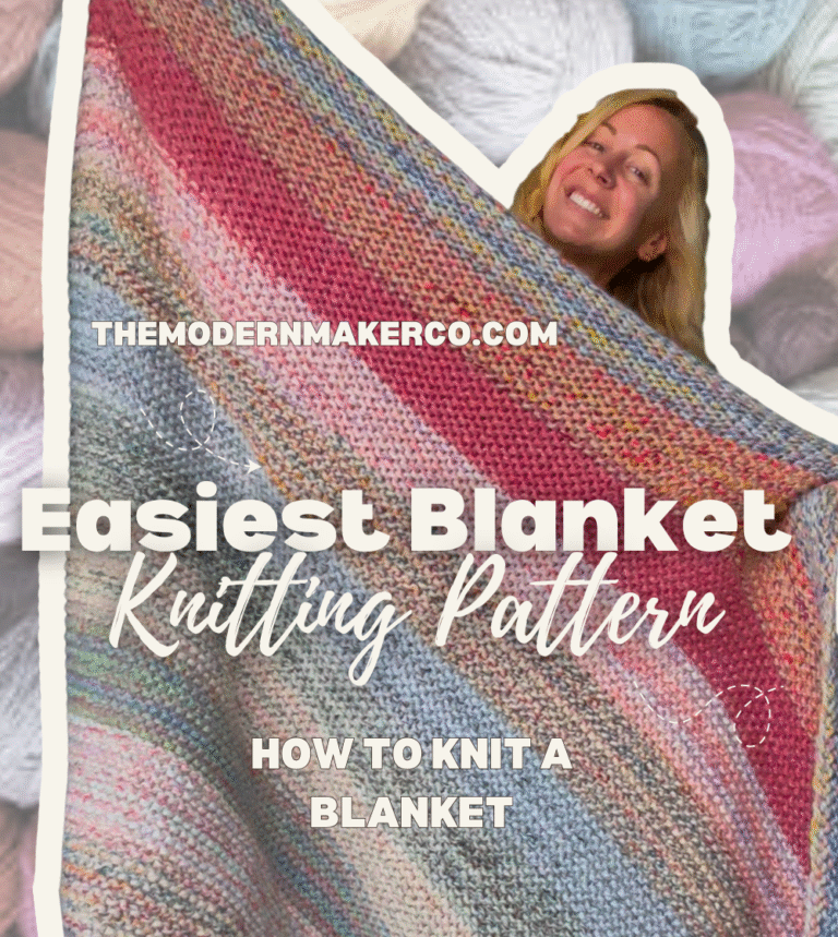 How to Knit an Easy Blanket (The World’s Easiest Blanket Knitting ...
